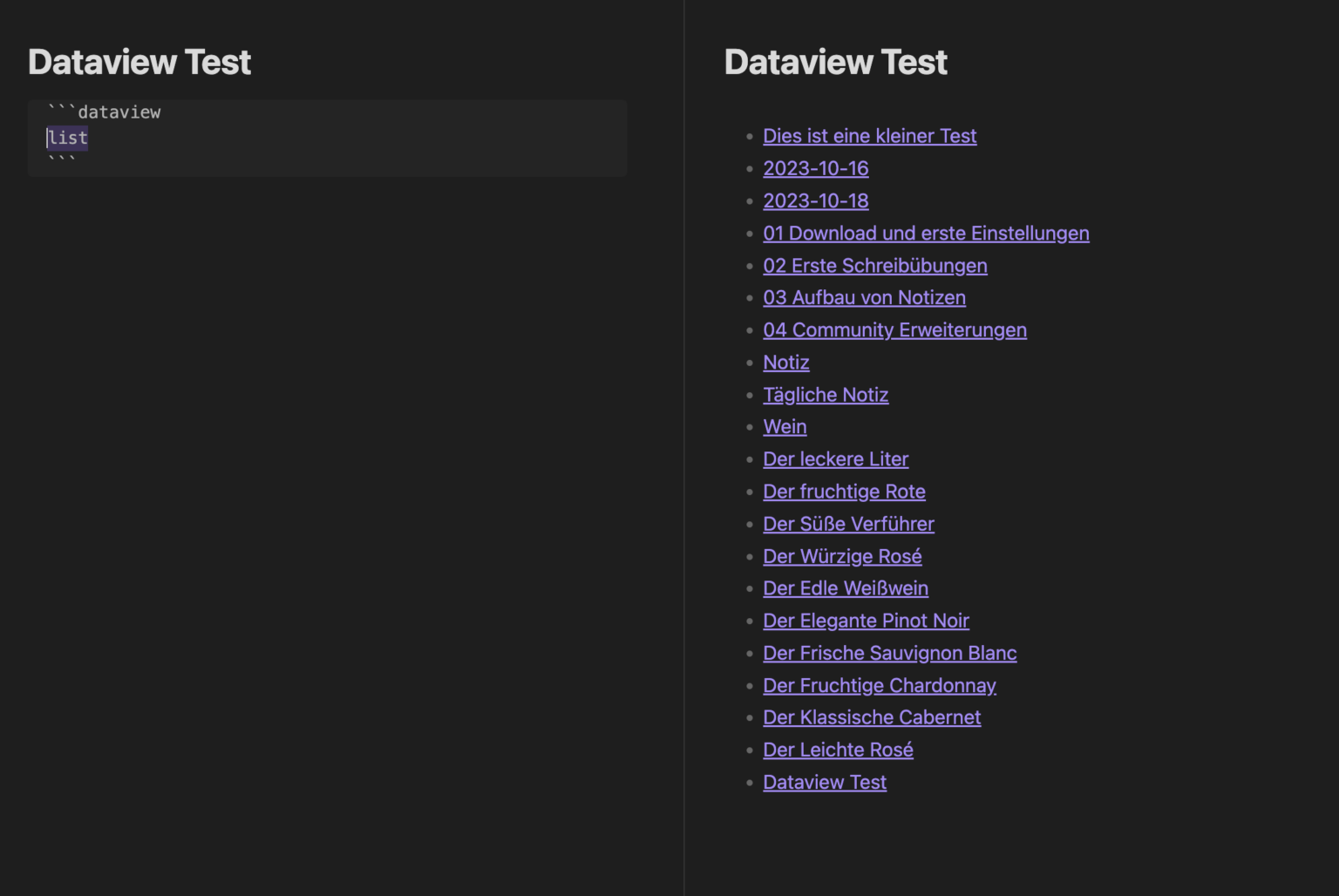 Obsidian Tutorial 4: Die Dataview Erweiterung - dit und dat