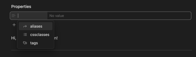 Obsidian Tutorial 3: Properties und Notizen - dit und dat